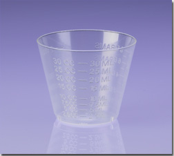 1 Ounce Plastic Graduated Measuring Cup
